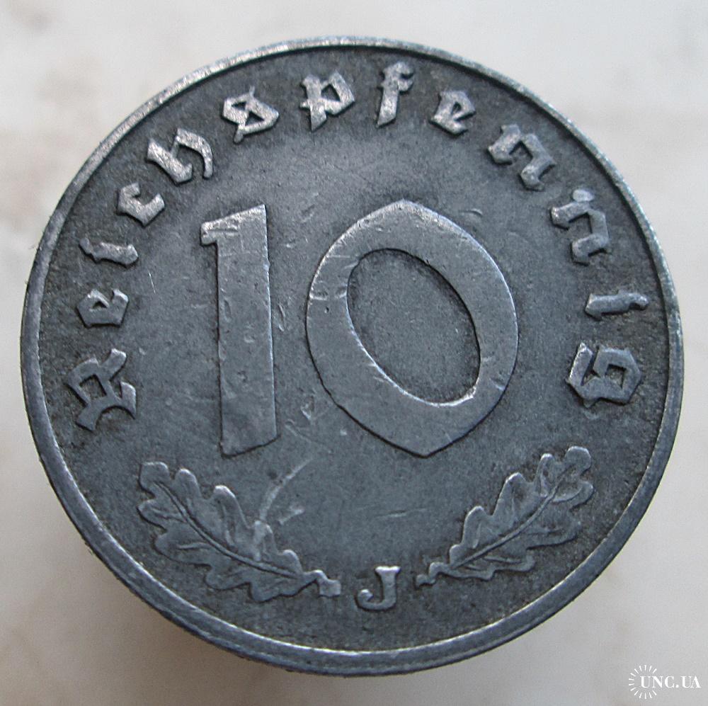 10 пфенингов 1940 г. J.Третий рейх. купить на | Аукціон для ...