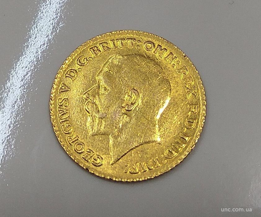 Золотая монета GEORGIVS V D.G. BRITT: OMN: REX F.D. IND: imp, 1911 год ...