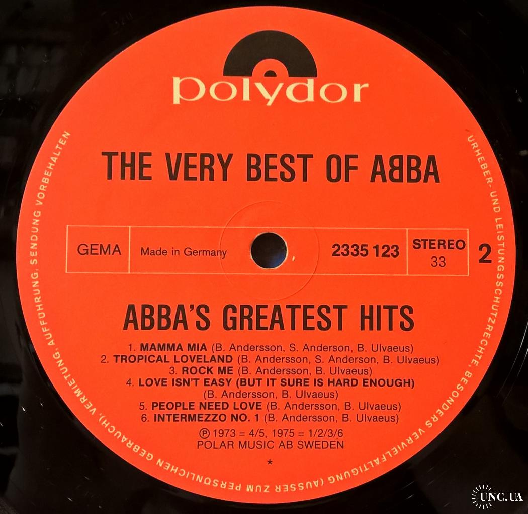 ABBA / АББА ‎ (The Very Best Of ABBA / ABBA's Greatest Hits) 1976. (2LP ...