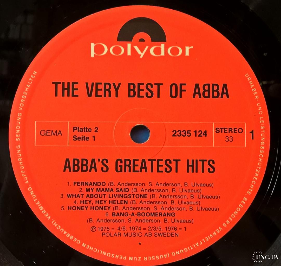 ABBA / АББА ‎ (The Very Best Of ABBA / ABBA's Greatest Hits) 1976. (2LP ...