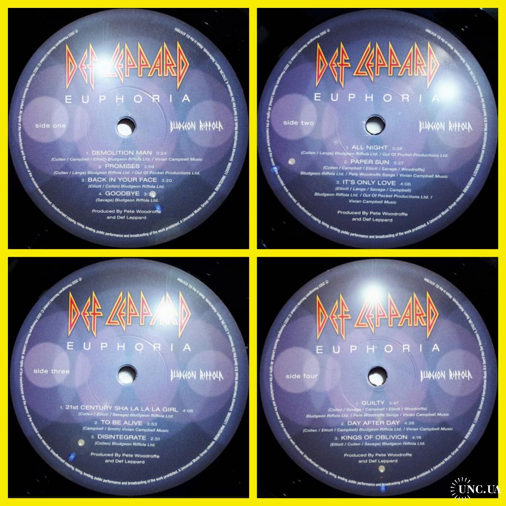 Def Leppard - Euphoria - 1999. (2LP). 12. Vinyl. Пластинки. Europe. S/S ...