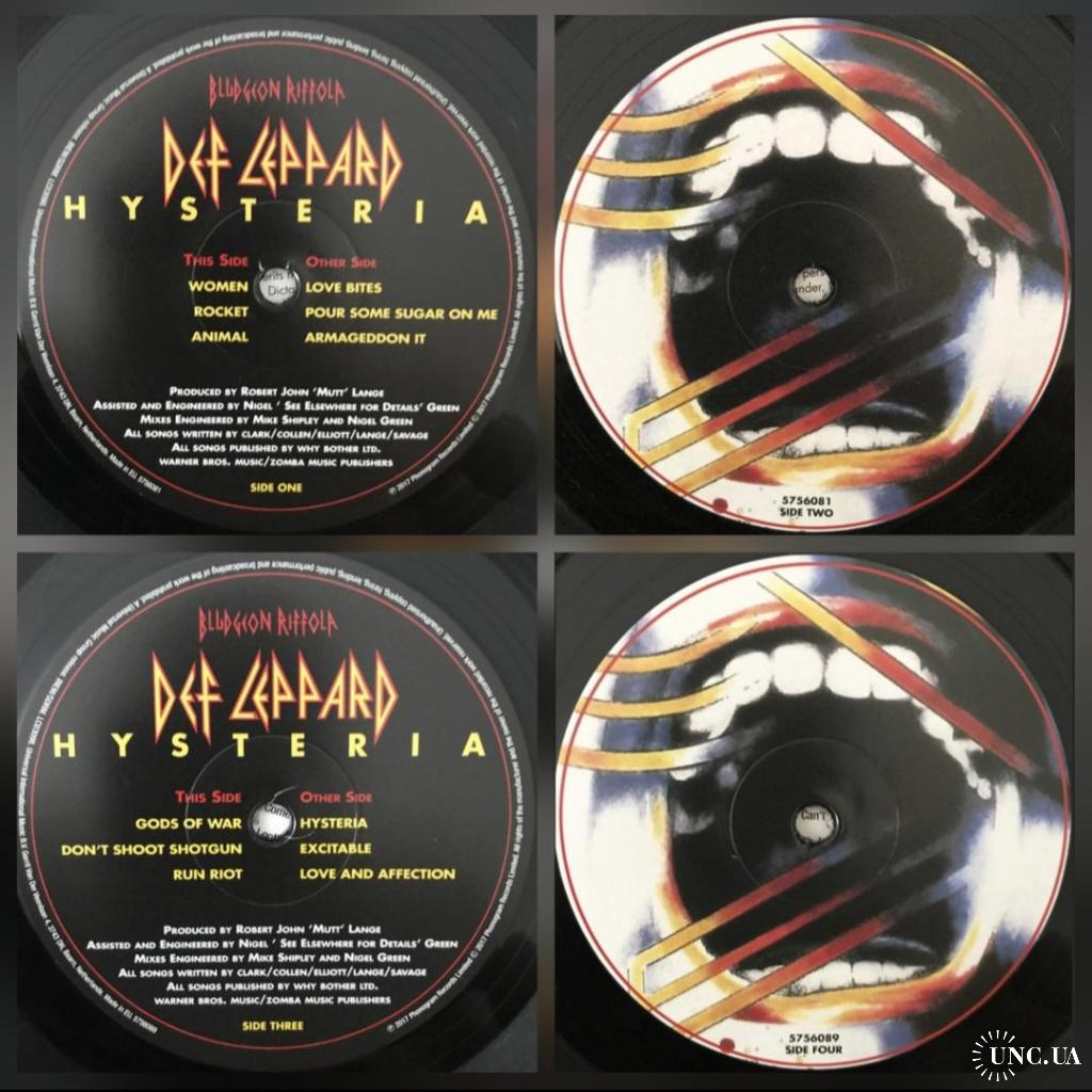 Def Leppard - Hysteria - 1987. (2LP). 12. Vinyl. Пластинки. Europe. S/S ...