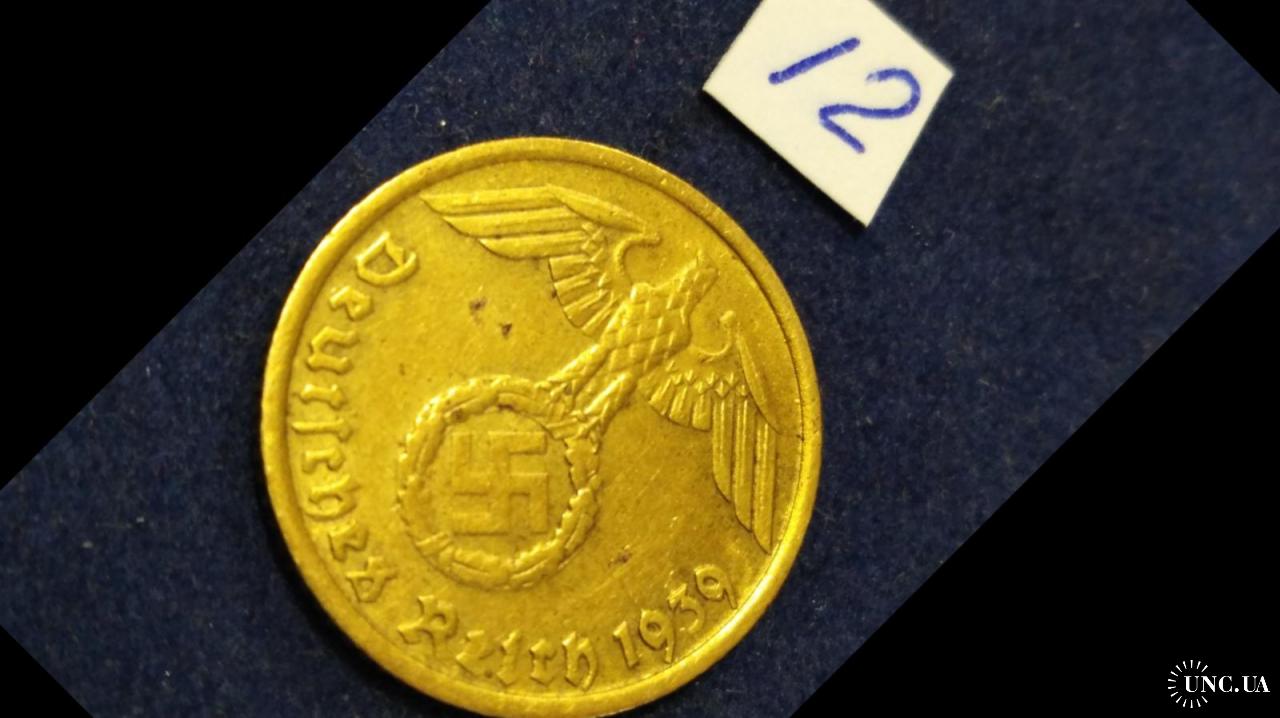 5 пфеннигов 1939 года. Третий рейх. Свастика. Оригинал! - 12 купить на ...