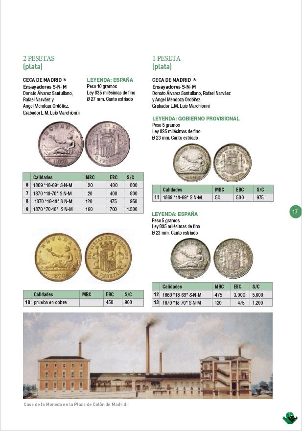 Catálogo enciclopédico de monedas de España, de la Peseta al Euro (1869 ...