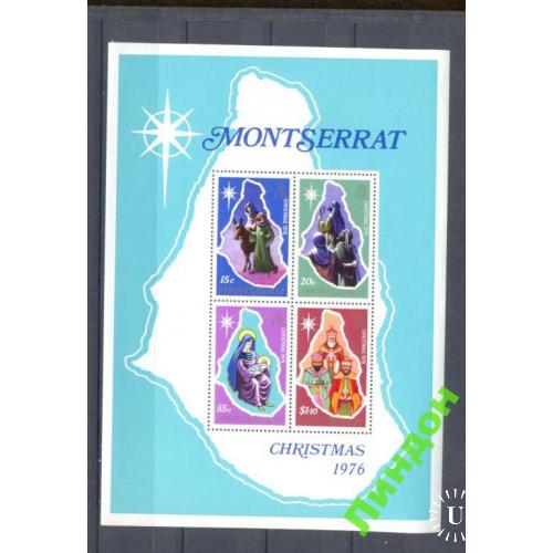 Монтсеррат 1976 рождество живопись религия карта ** с купить на ...