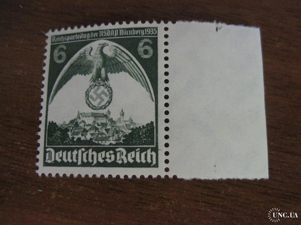 Германия Третий Рейх 1935 съезд НСДАП партийный в Нюрнберге 6 пфеннигов ...