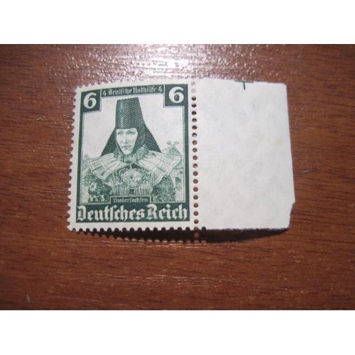 Германия Третий Рейх 1935 народные костюмы женские портреты 6 пфеннигов ...